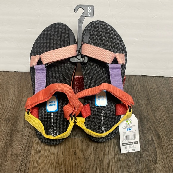 Time and Tru | Shoes | New Time And Tru Multicolored Sandals Platform ...